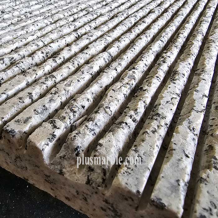 Natanz Bush Hammer Scratch white granite tiles - Plus Marble - Selling ...